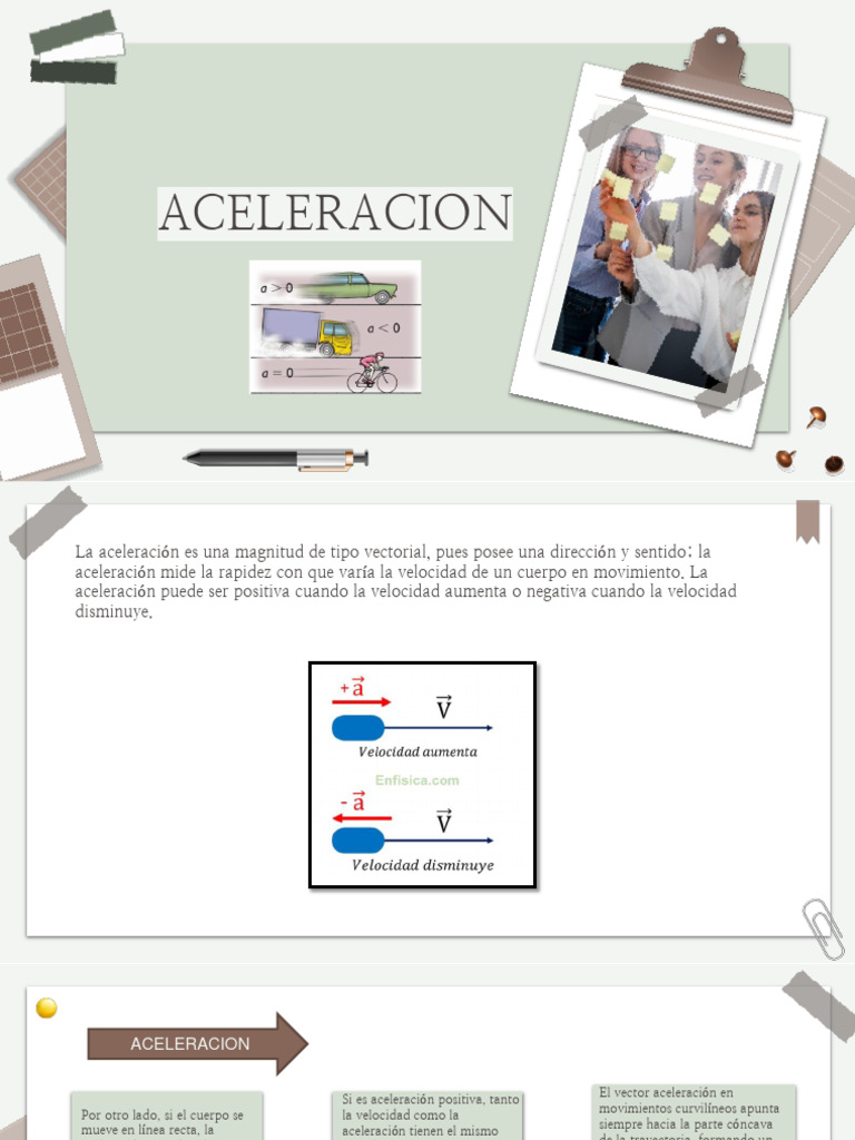 Cinematica | PDF | Aceleración | Velocidad
