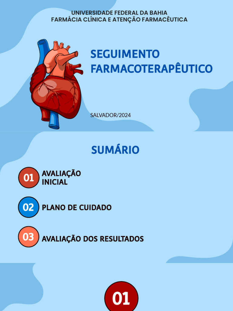 SEGUIMENTO- FARMACOTERAPÊUTICO | PDF | Infarto do Miocárdio | Colesterol