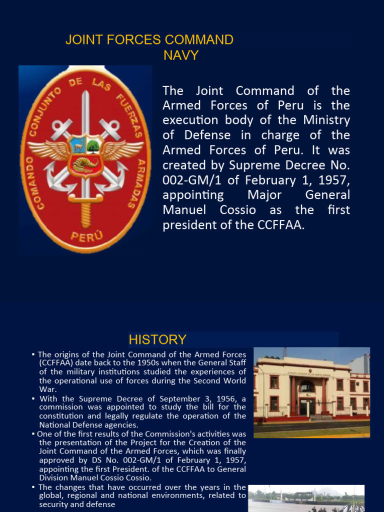 Joint Command of Peru's Armed Forces | PDF | United Nations Stabilisation Mission In Haiti | Peru