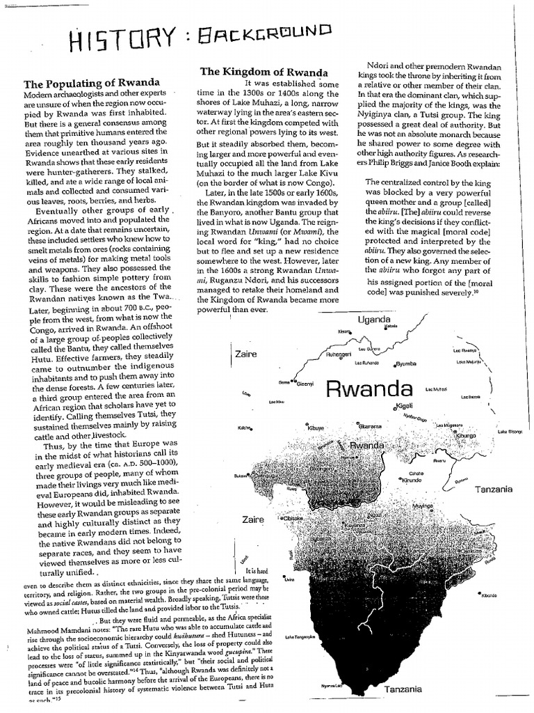 History of Rwanda | PDF