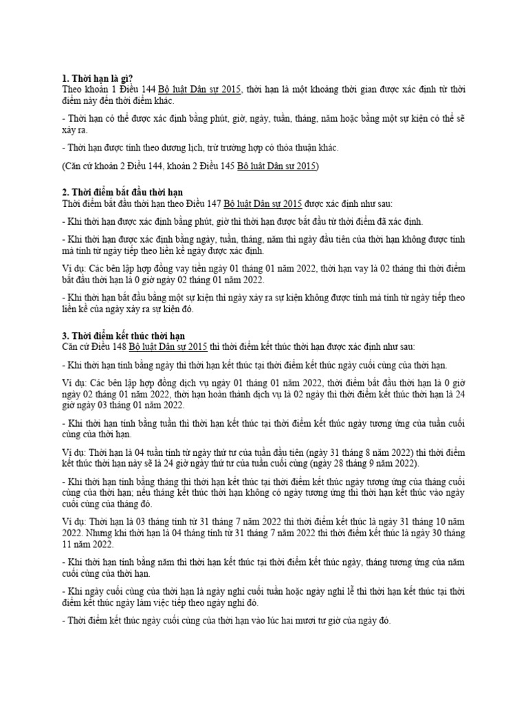 Cách Tính TH I H N | PDF