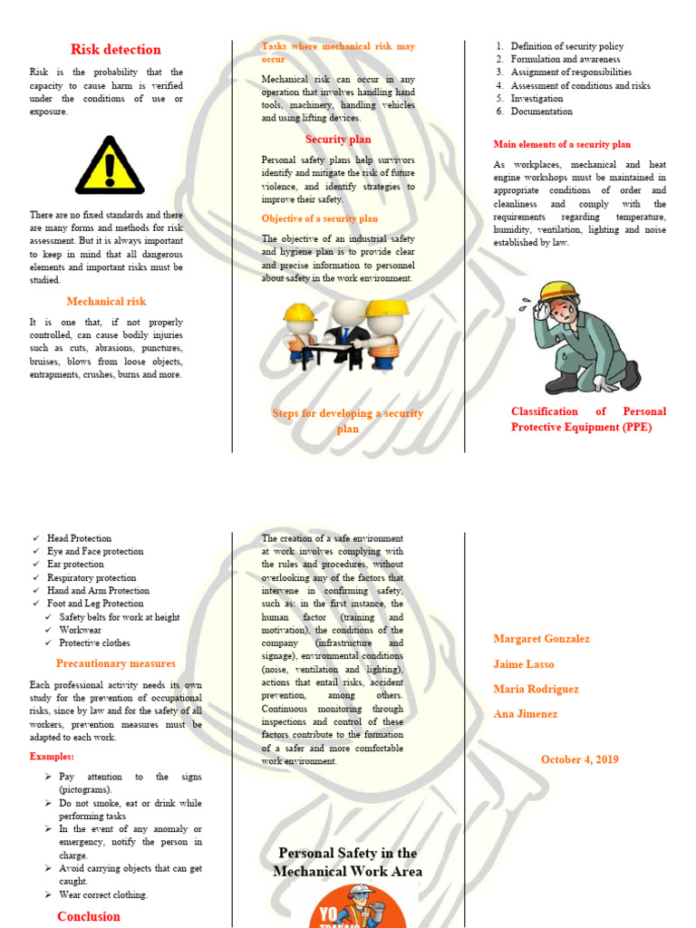 Mechanics Triptych | PDF | Risk | Personal Protective Equipment