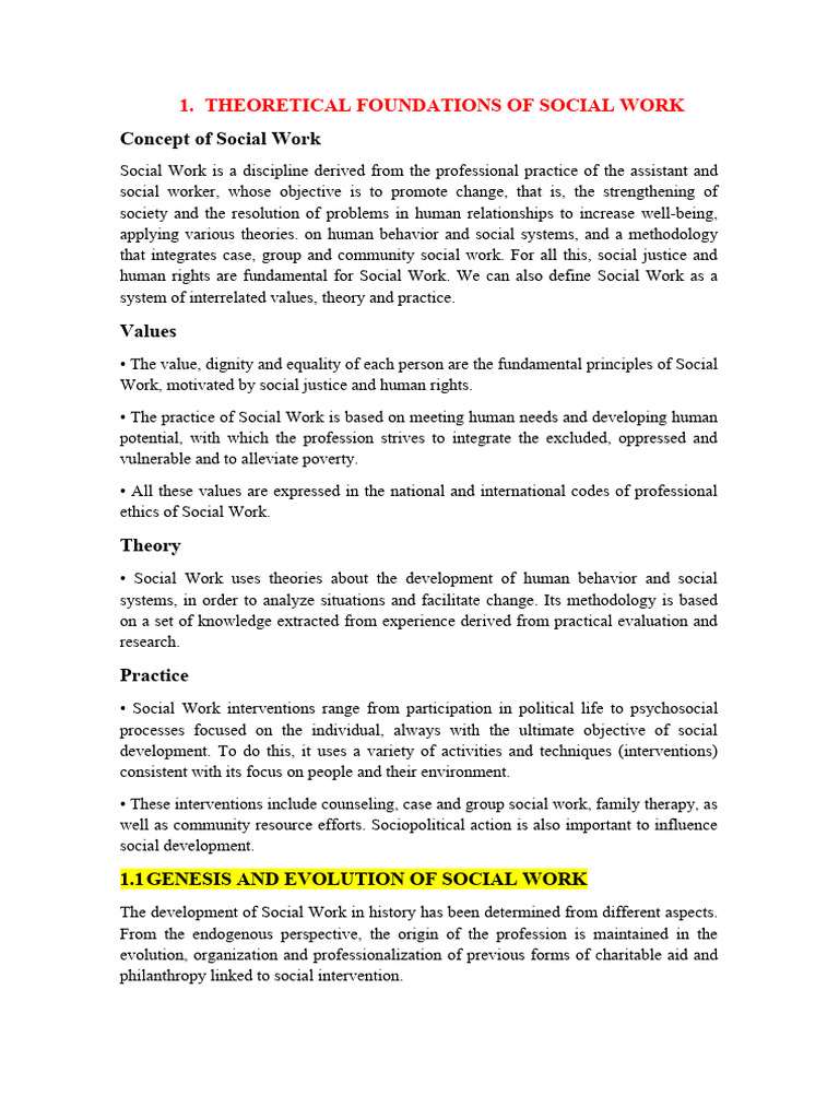 Theoretical Foundations of Social Work | PDF | Rationalism | Social Work