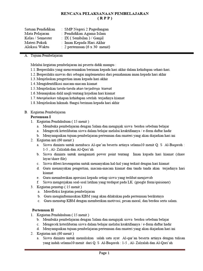 Iman-Kpd-Hari-Akhir | PDF