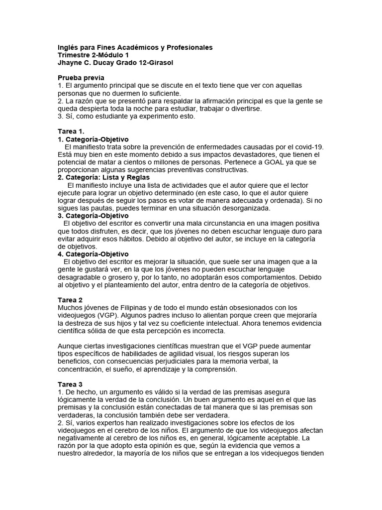 Inglés para Fines Académicos y Profesionales Trimestre 2-Módulo 1 ...