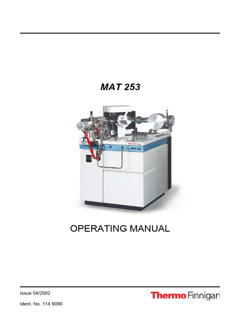 MAT253 | PDF | Mass Spectrometry | Valve
