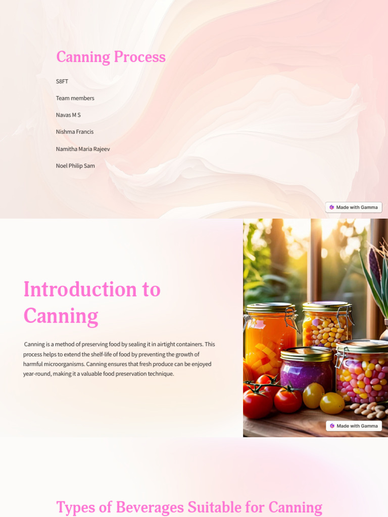 Canning Process | PDF | Canning | Food Preservation