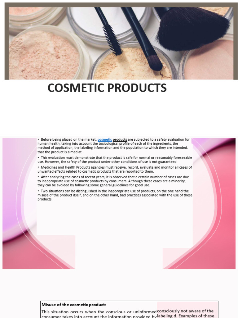 Good Use Cosmetic Products | PDF | Cosmetics | Risk