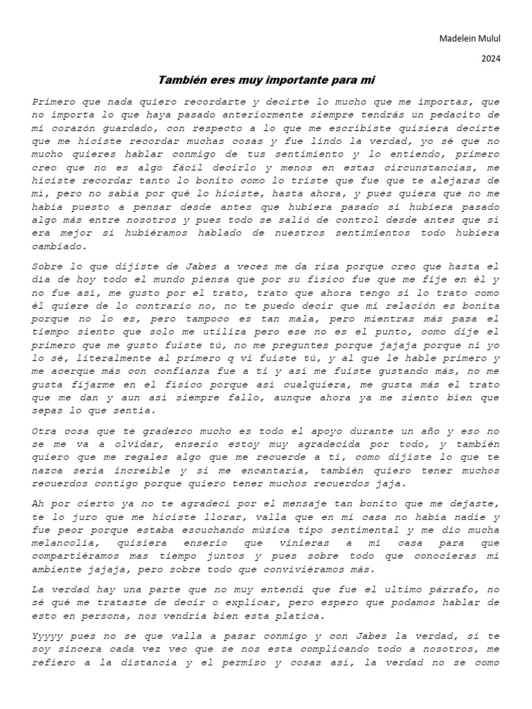 Para Mi Querido Jonathan Najera | PDF