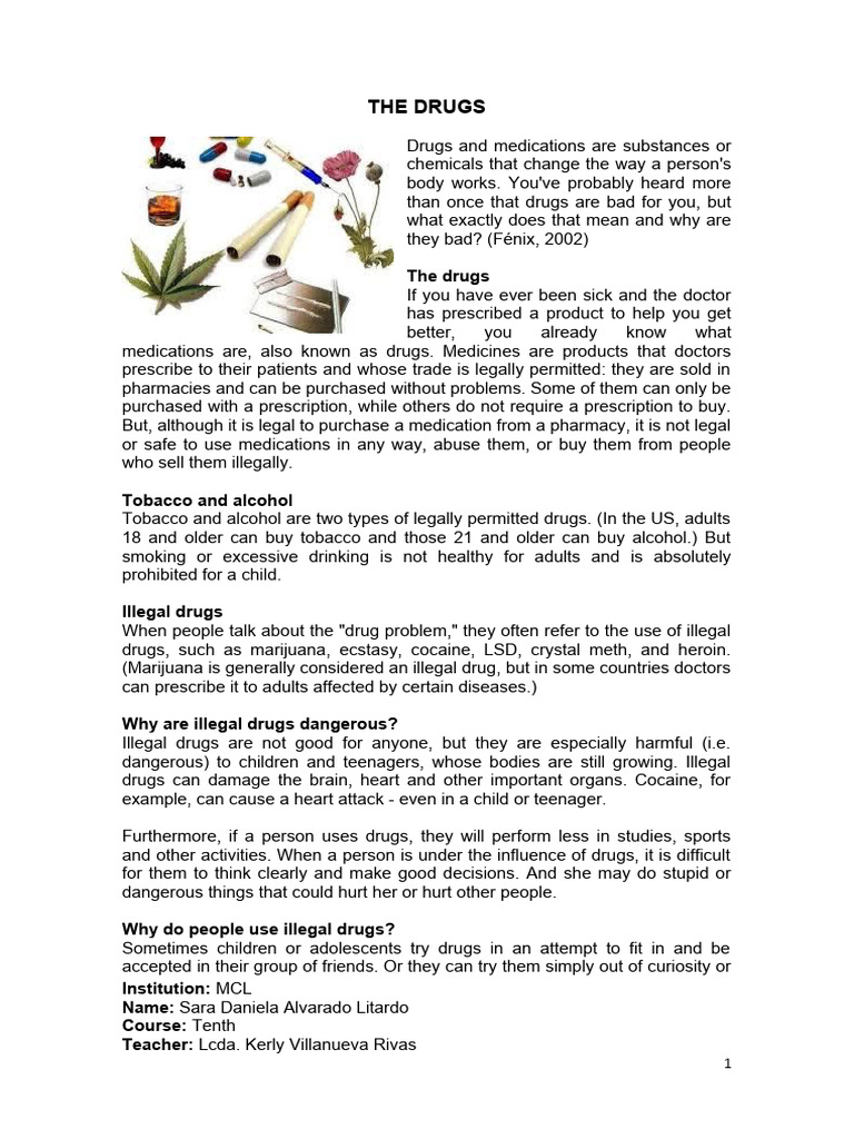 Drugs 8 Sheets | PDF | Psychoactive Drugs | Substance Abuse