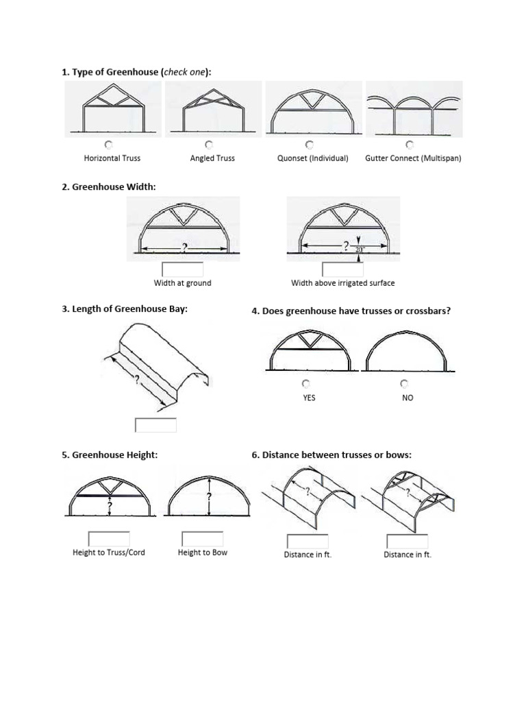 Greenhouse Layout - With Drawings | PDF