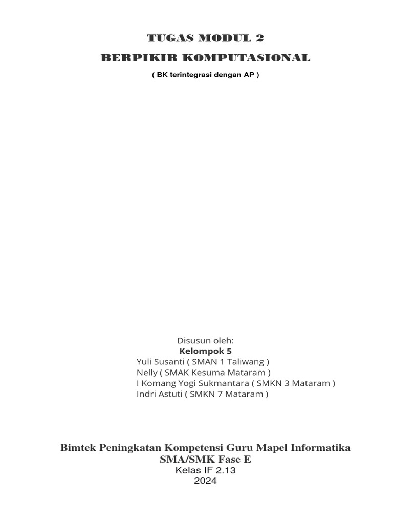 Laporan Tugas Modul 2_A1_final | PDF