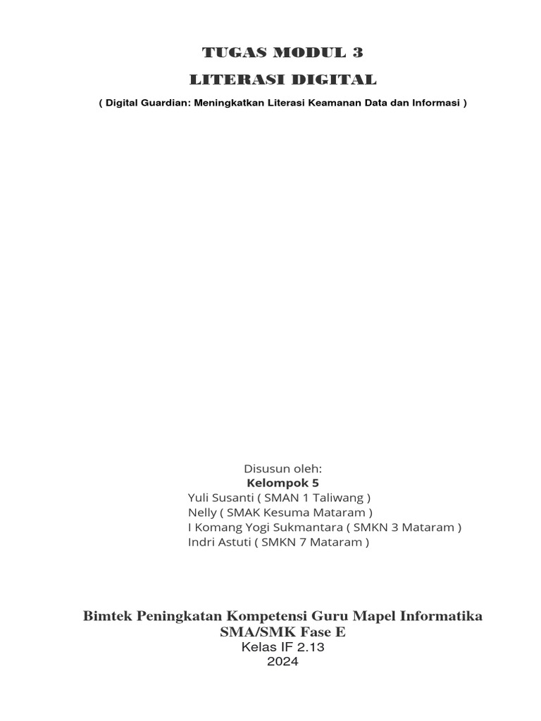 Laporan Tugas Modul 3_Final | PDF