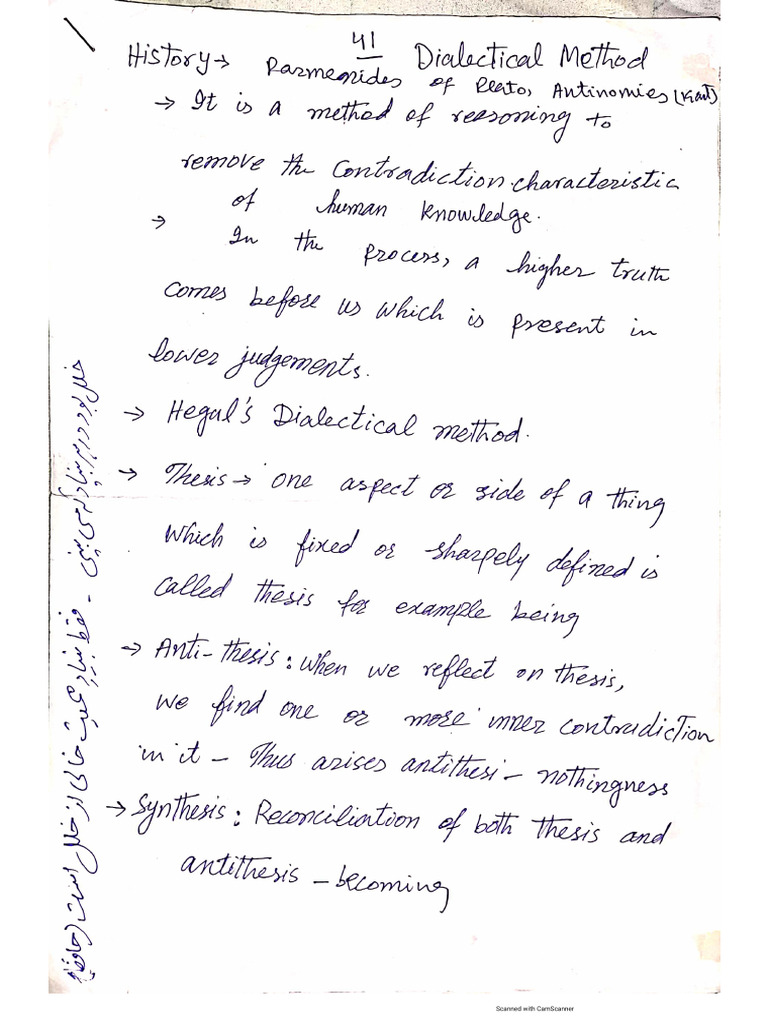 Dialectical Method | PDF