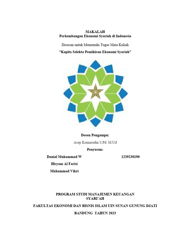 Perkembangan Ekonomi Syariah Di Indonesia | PDF