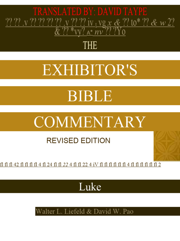 The Biblical Commentary of The Expositor Luke | PDF | Ministry Of Jesus ...