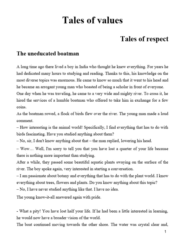 Values Stories For Children | PDF | Elephant