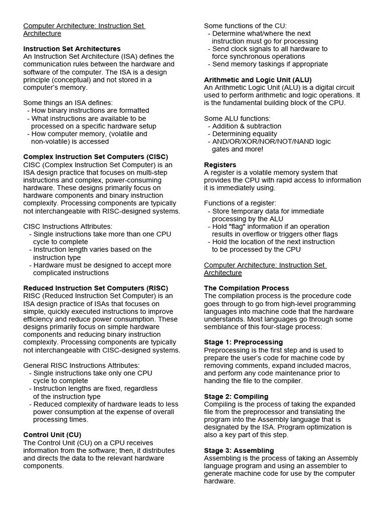 Computer Architecture | PDF | Cpu Cache | Central Processing Unit Computer Architecture | PDF | Cpu Cache | Central Processing Unit