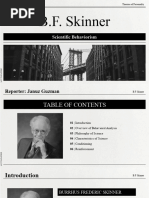 Behaviourism Theory by B.F Skinner PDF | PDF | Reinforcement | Behaviorism