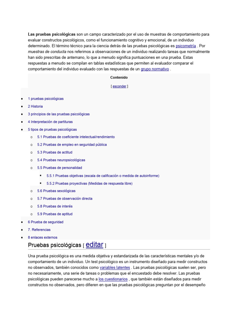 Principios de Las Pruebas Psicológicas | Descargar gratis PDF ... Principios de Las Pruebas Psicológicas | Descargar gratis PDF ...