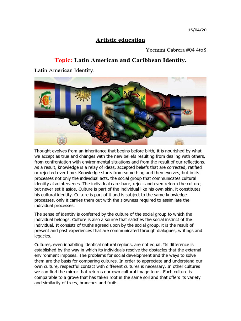 Latin American and Caribbean Identity. | PDF