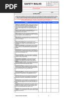 Safety Gemba Walk Checklist | PDF