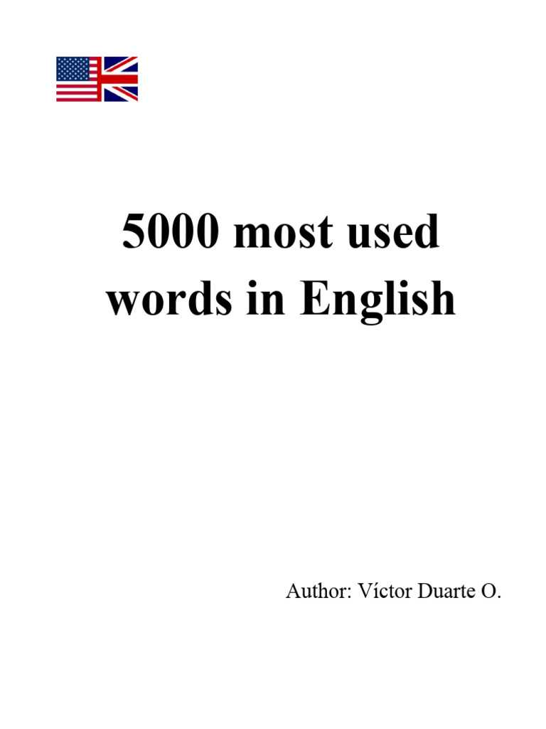 5000 Most Used English Words List | PDF | English Language
