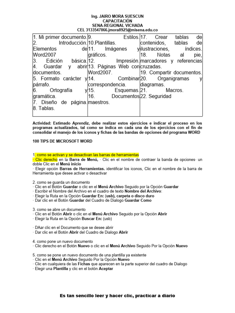 100 Tips de Microsoft Word (Prueba) | PDF | Archivo de computadora ... 100 Tips de Microsoft Word (Prueba) | PDF | Archivo de computadora ...