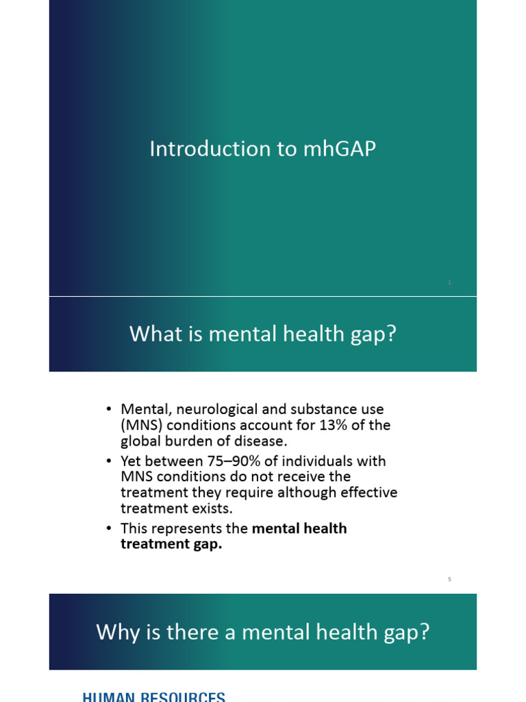 Overview mhGAP | PDF | Caregiver | Mental Disorder
