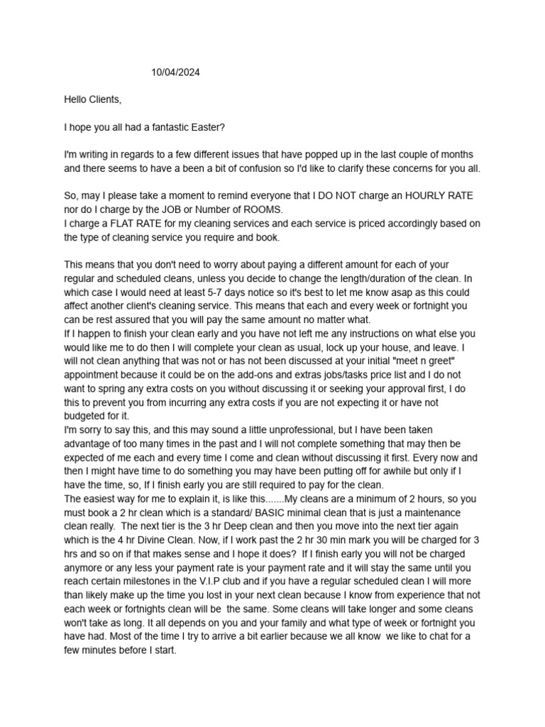 Addressing Client Concerns and Questions | PDF | Cost Of Living