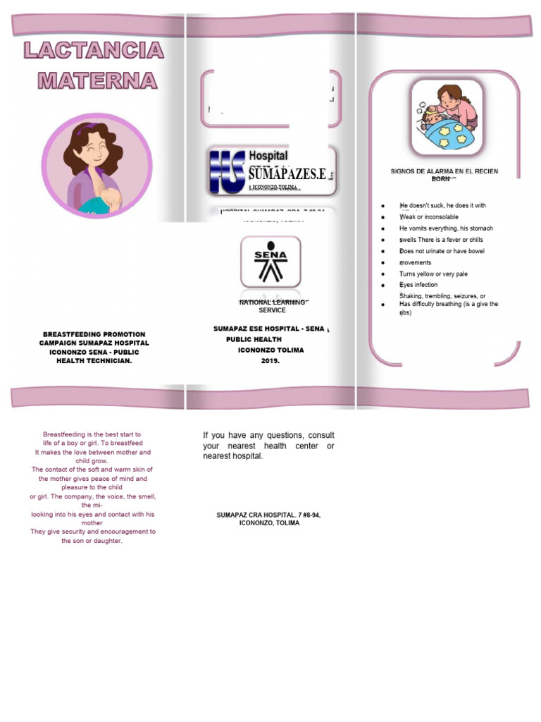Breastfeeding Brochure | PDF | Breastfeeding | Medical Specialties