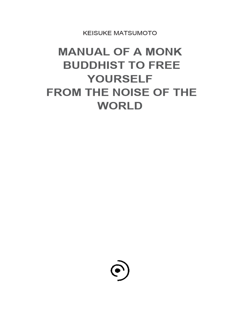 Buddhist Monk Manual Noise High2 | PDF | Monk