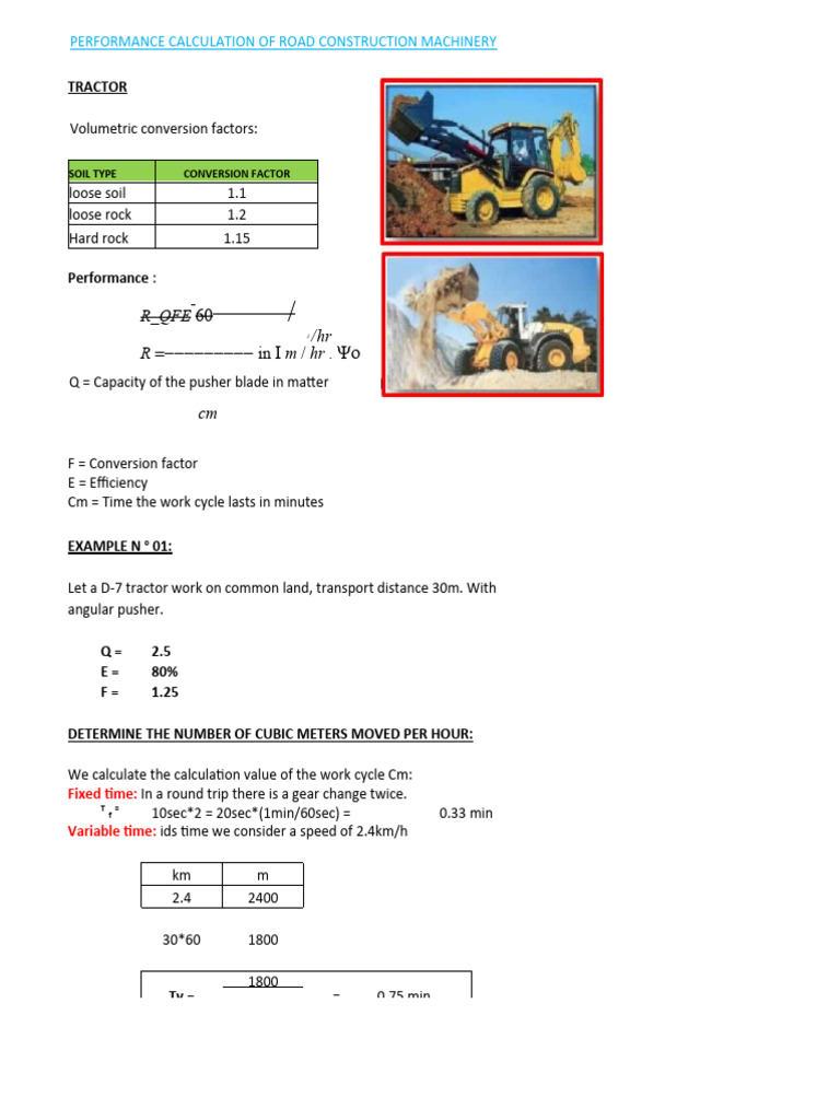 Machinery Performance | PDF | Speed | Tractor