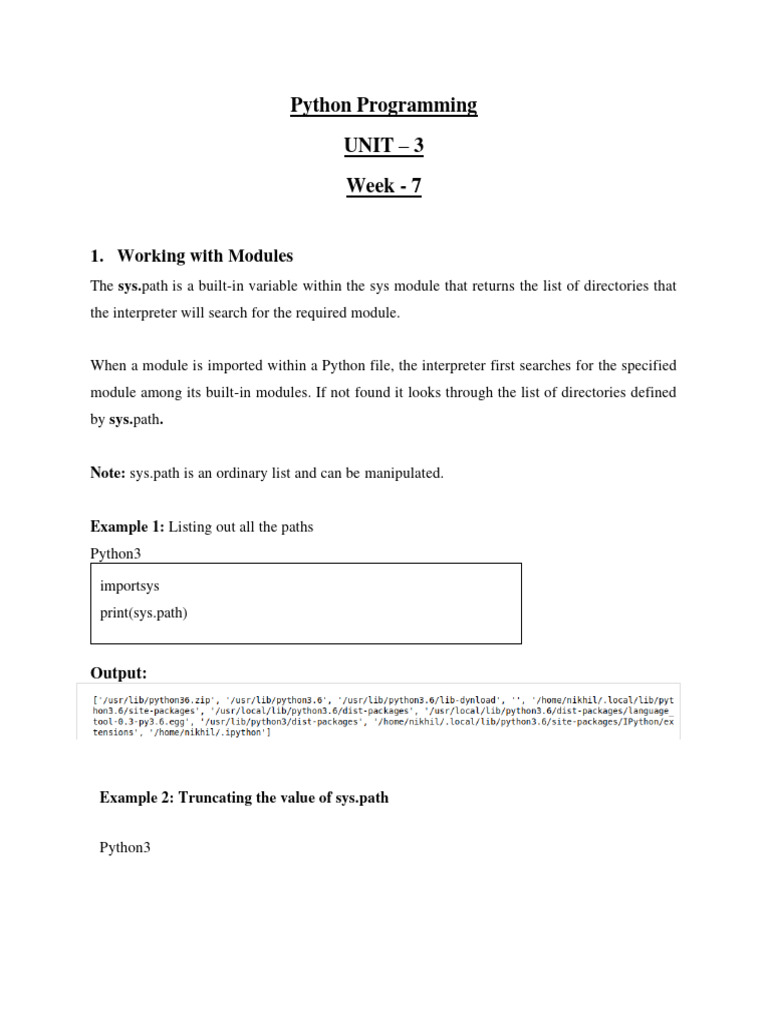 Unit 3 Pdf Command Line Interface Parameter Computer Programming 