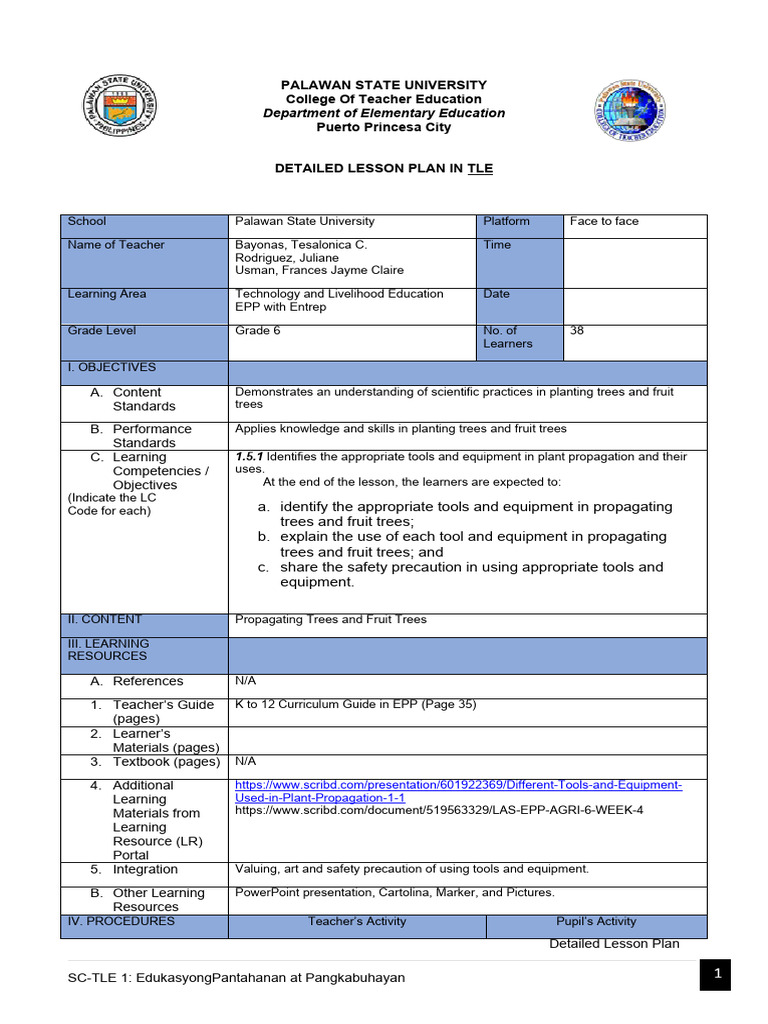 Tle DLP 1 | PDF | Pruning | Learning
