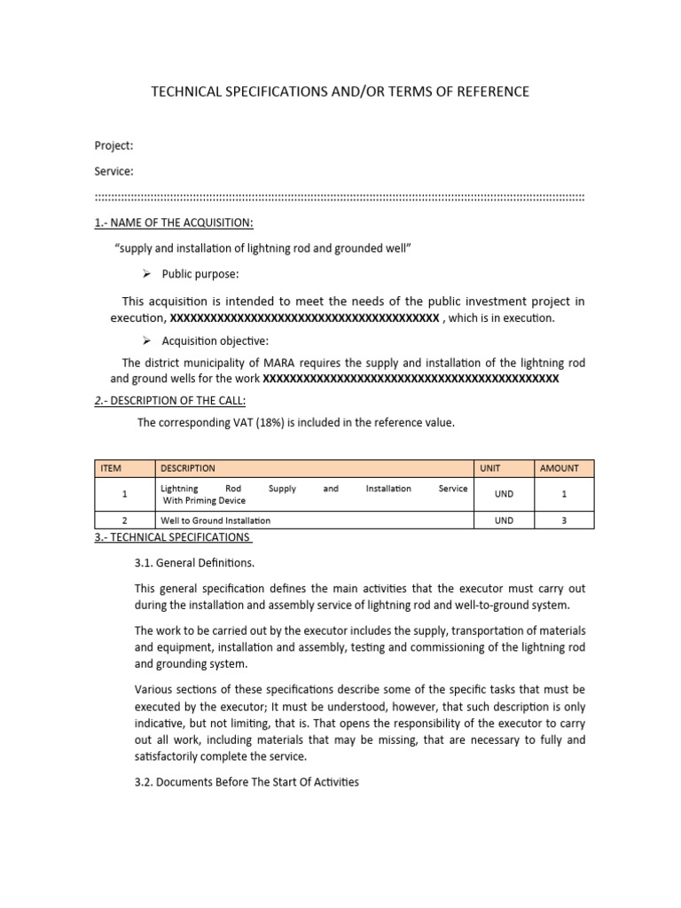 TDR Lightning Rod | PDF | Screw | Concrete