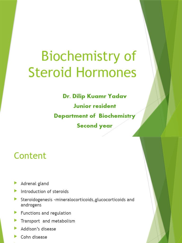 DLP Biochemistry of Steroid Hormone | PDF | Adrenal Gland | Endocrine System