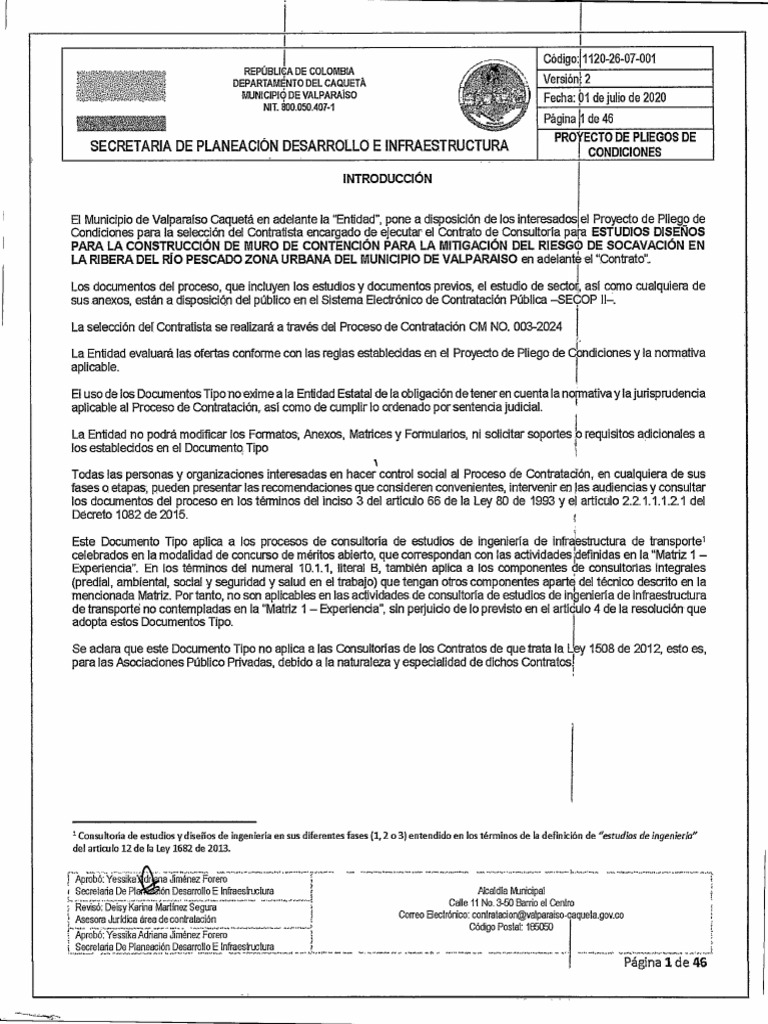 6 Borrador Proyecto de Pliegos | PDF | Gestión de proyectos | Proyectos