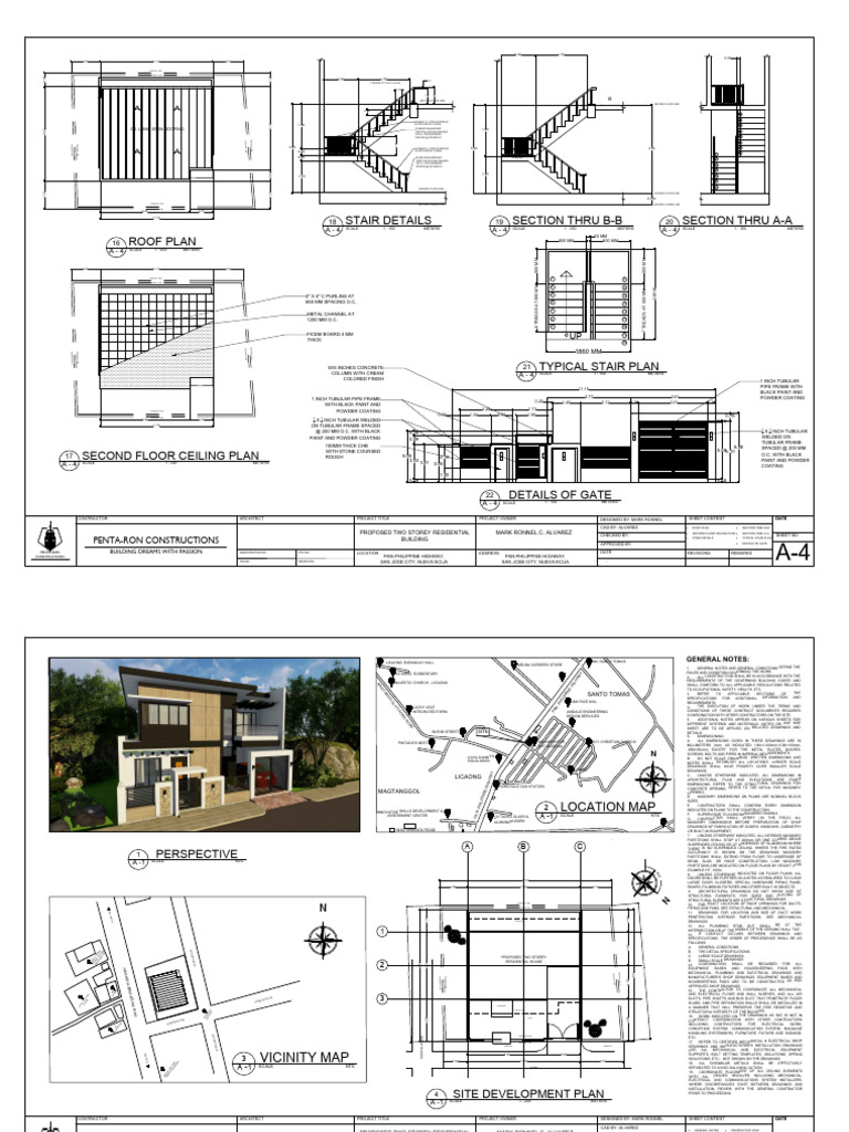 Sample Architectural Plans | Download Free PDF | Materials | Building ...