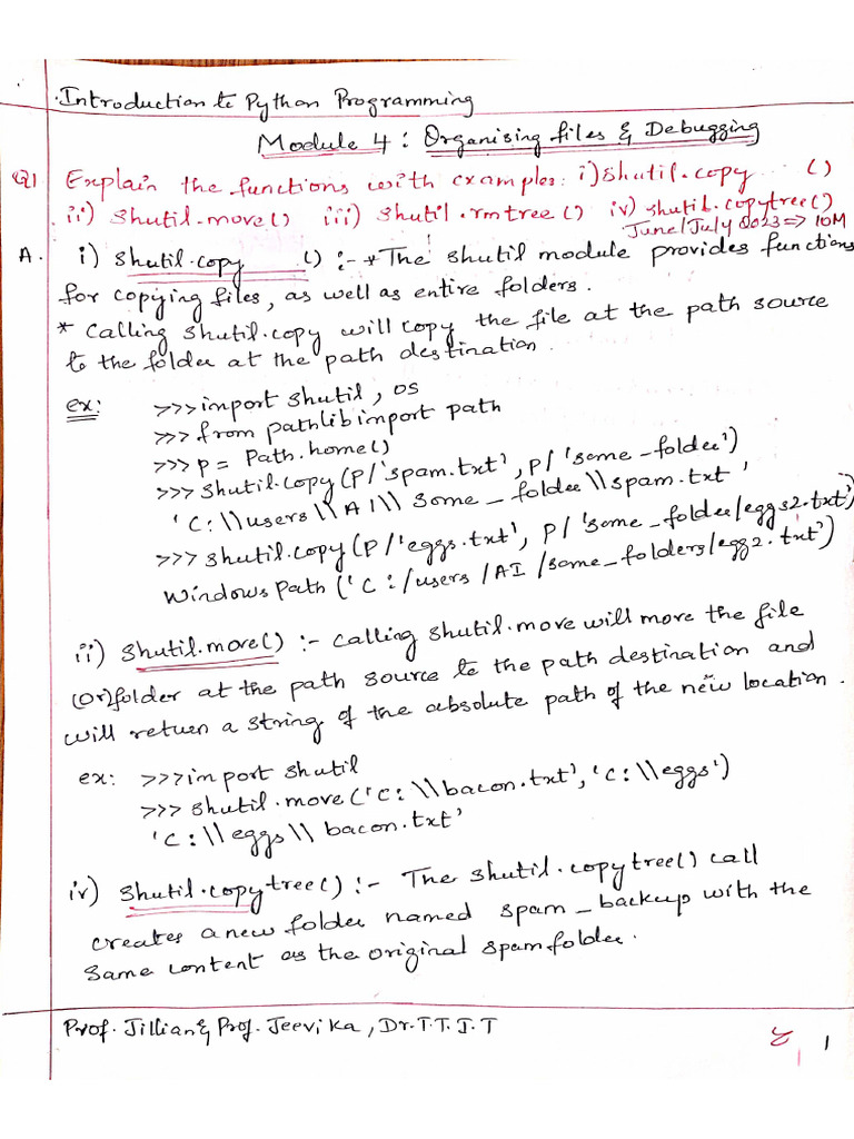 Python Module 4 Notes Pdf