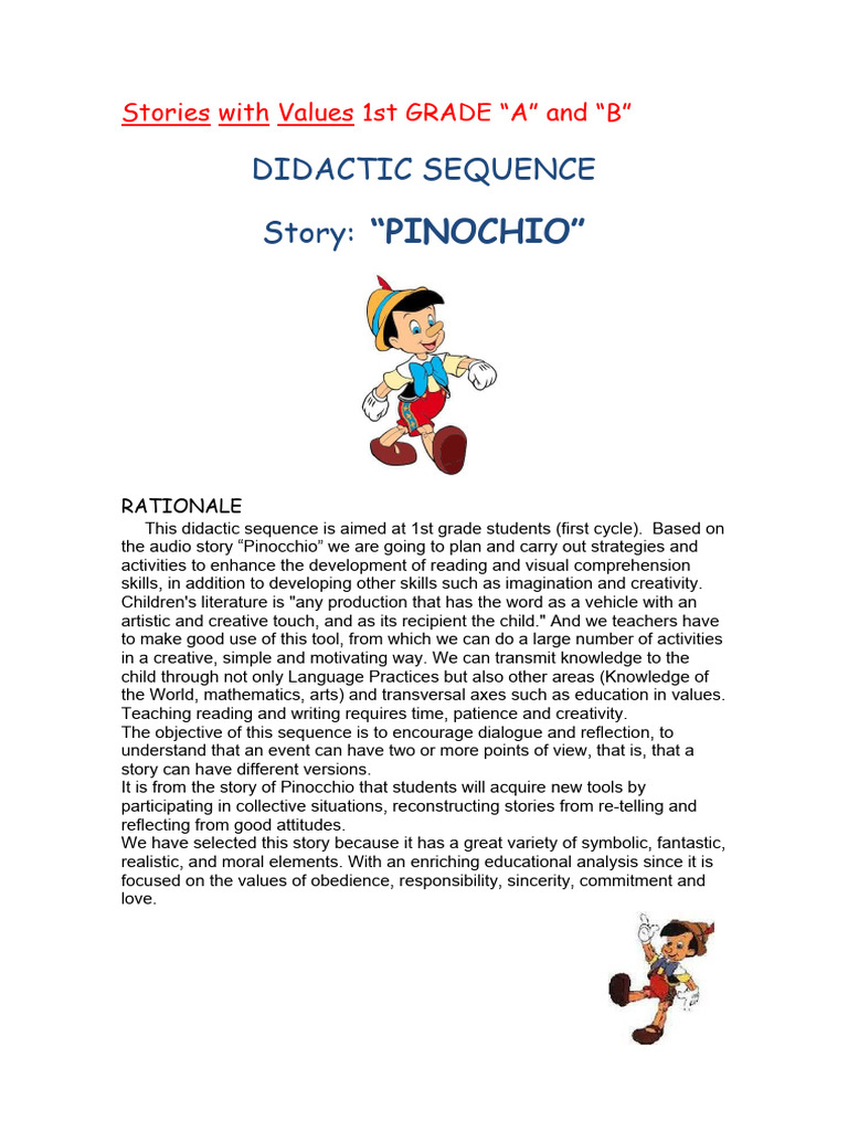 Pinocchio Didactic Sequence 2013 | Download Free PDF | Reading ...