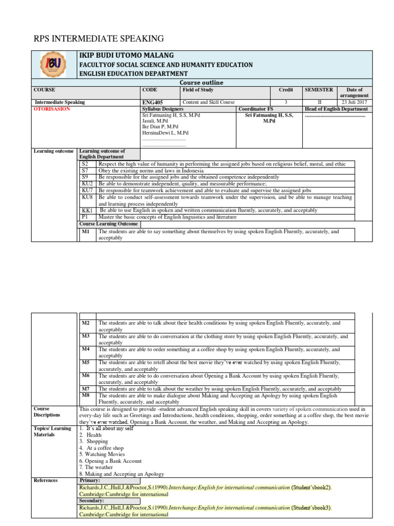 5 Intermediate Speaking | PDF | English Language | Linguistics