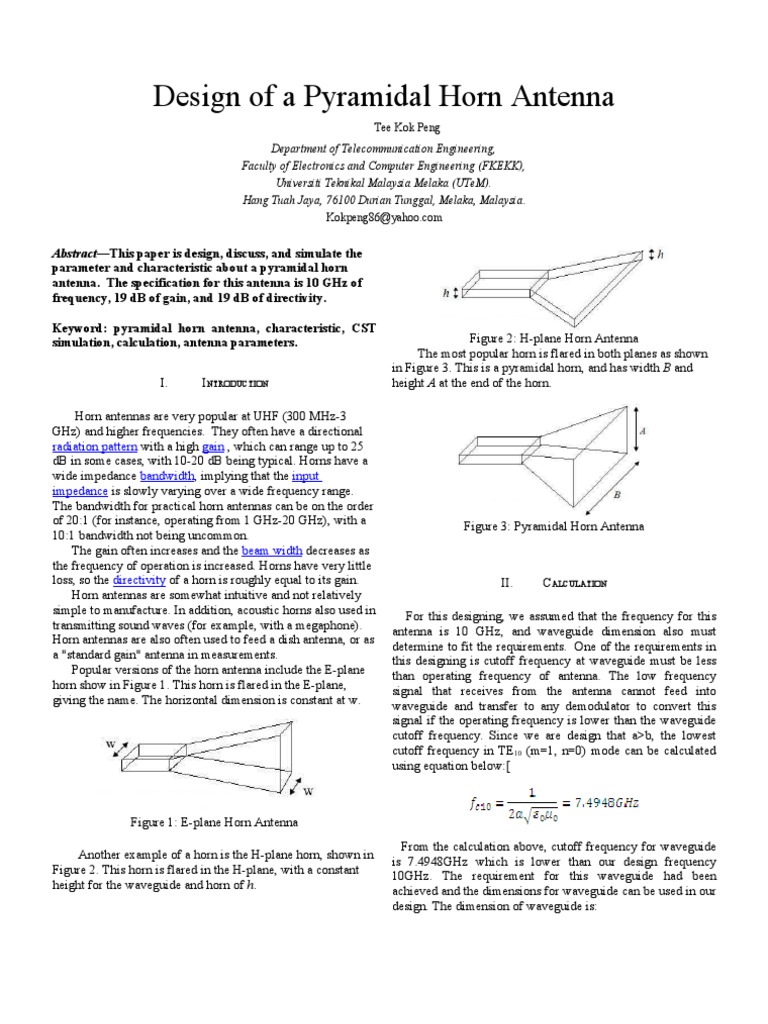 Contoh GA Report 1 | PDF | Waveguide | Antenna (Radio)