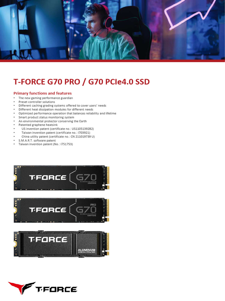 Technical Sheet SSD Tforce G70 | PDF | Operating System | Computing