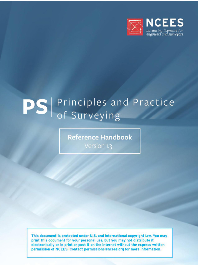 Ps Handbook 1 3 | PDF | Latitude | Surveying