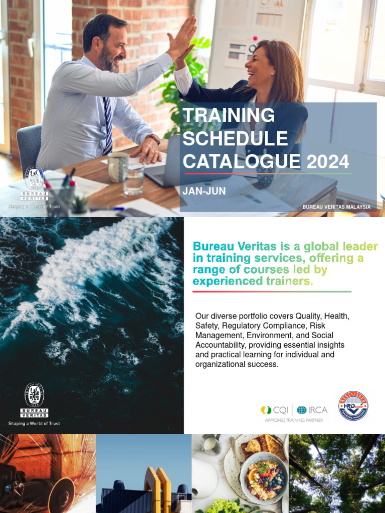 Training Schedule Catalogue 2024 - Jan-Jun - BVM | PDF | Business