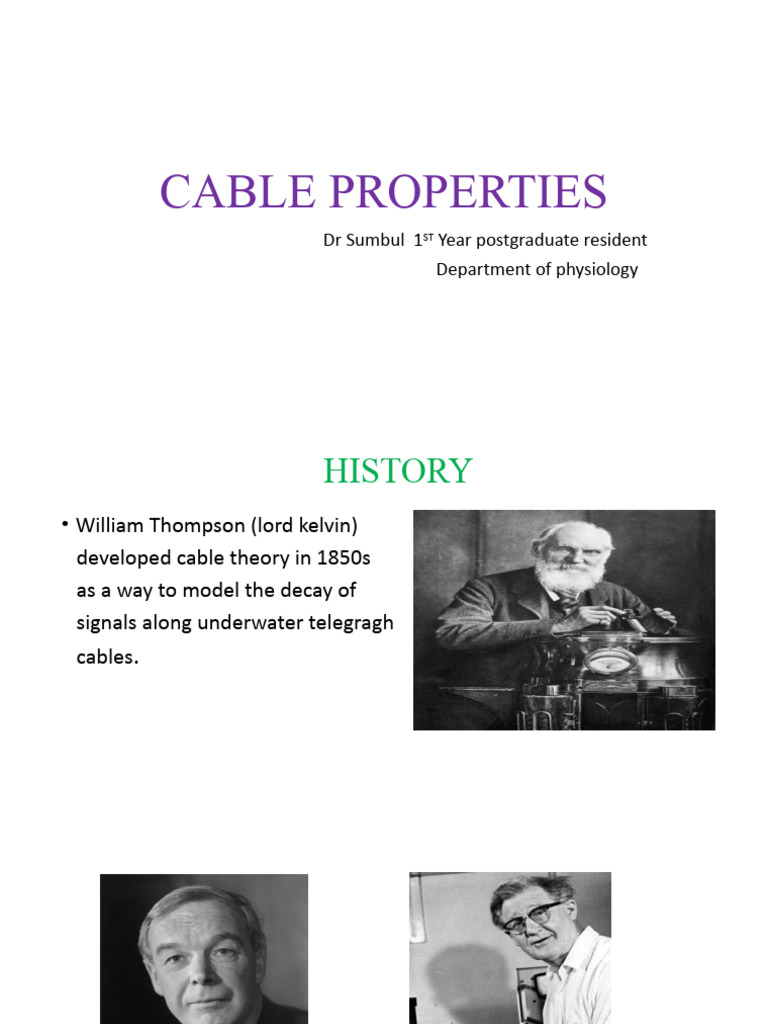 Cable Properties | PDF | Action Potential | Axon