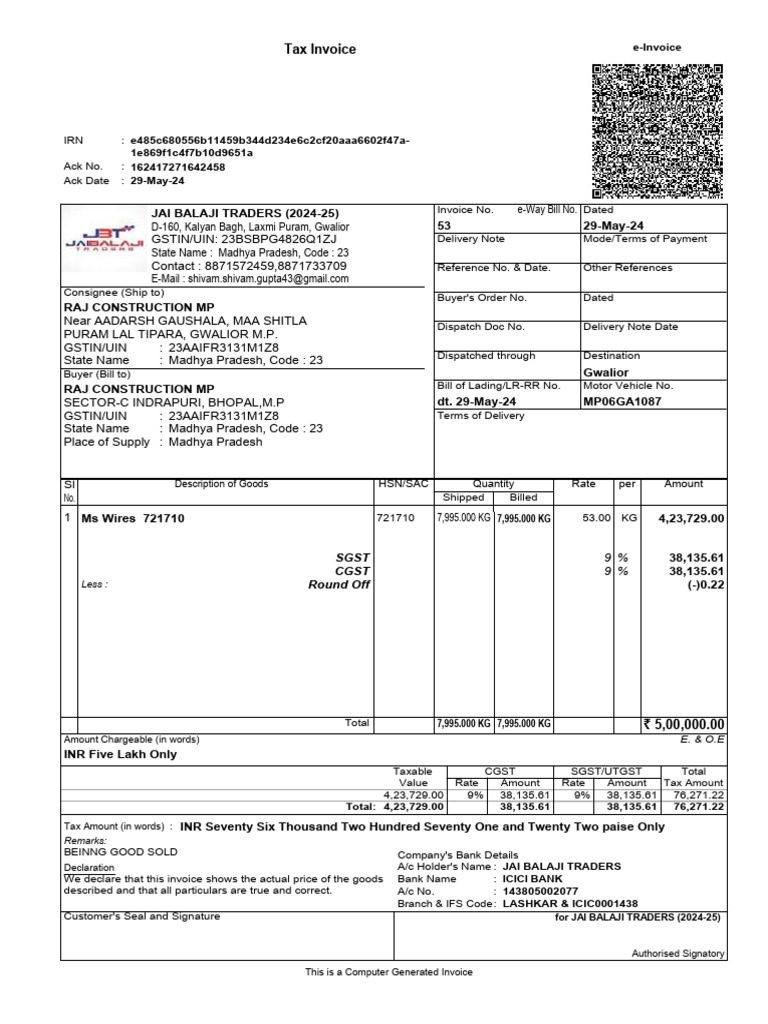 Tax Invoice | PDF | Invoice | Taxation