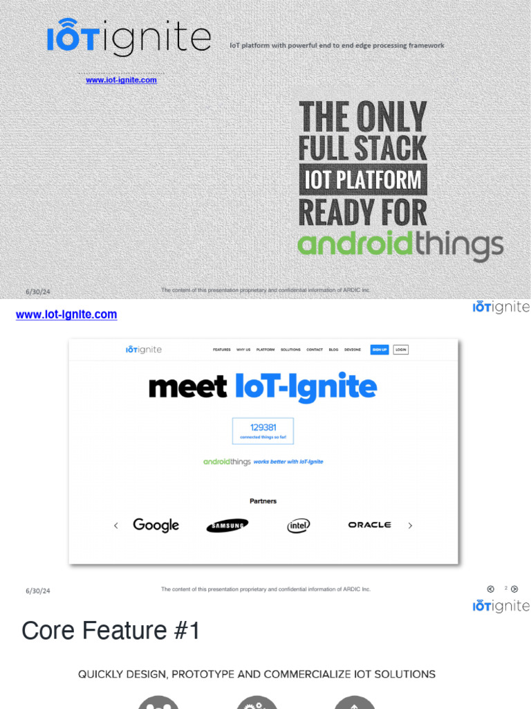 IoT-Ignite Detailed Overview | PDF | Internet Of Things | Android (Operating System)