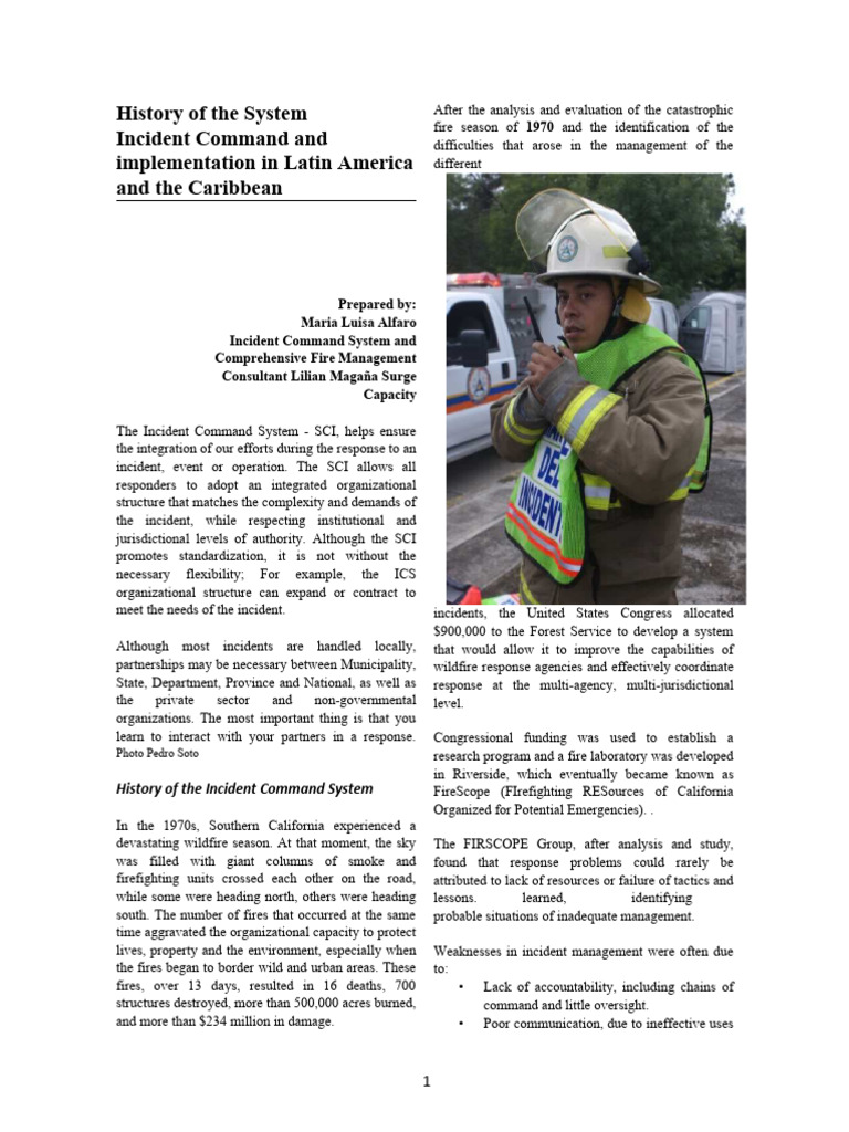 Incident Command History | PDF | Incident Command System | System